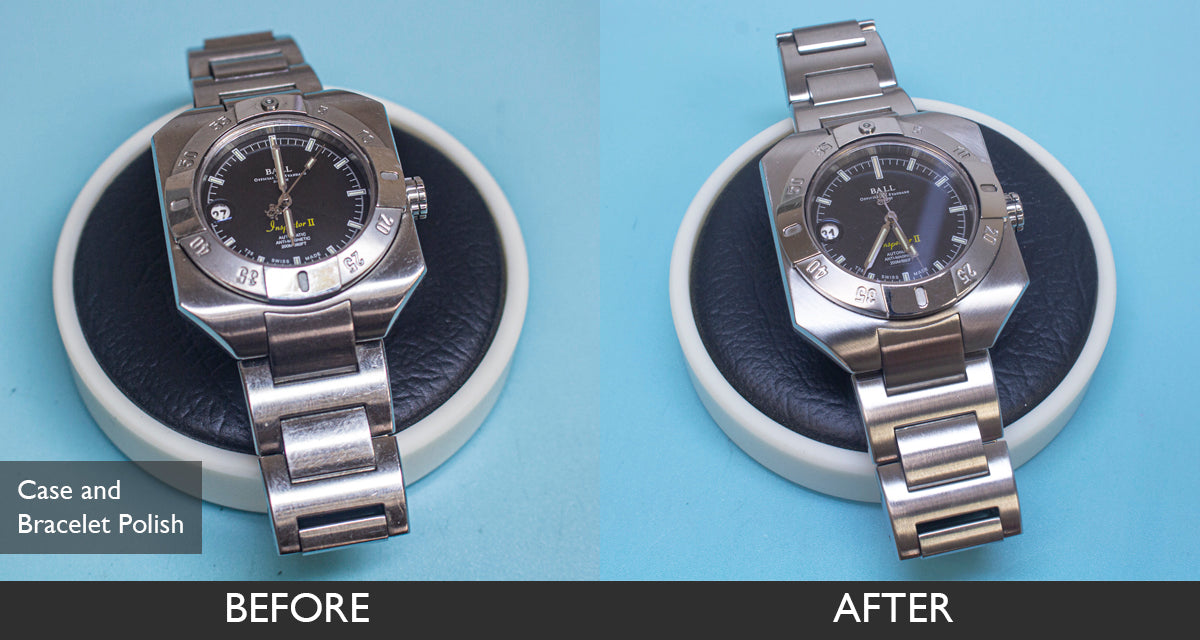 Before And After Case And Bracelet Polishing For Ball Watch Inspector ...