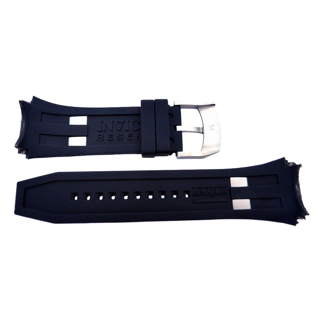 Genuine Invicta Akula Series Mens Polyurethane Black 32mm Watch Band ...