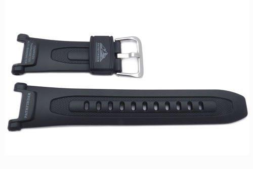 Genuine Casio Black Resin 18mm Pathfinder Series Watch Band- 10036571 ...