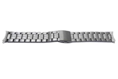 Seiko Stainless Steel Push Button Fold-Over Clasp 20mm Solar Watch ...