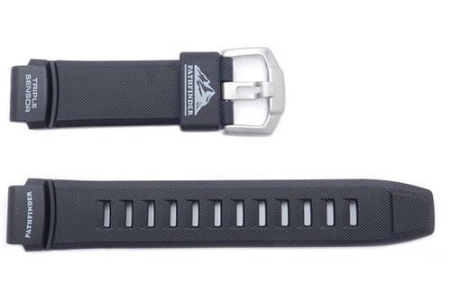 Genuine Casio Pathfinder Black Resin 22/18mm Watch Strap - 10332894 ...