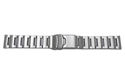 Seiko Push Button Fold-Over Clasp With Safety 22mm Solid Watch Bracelet ...