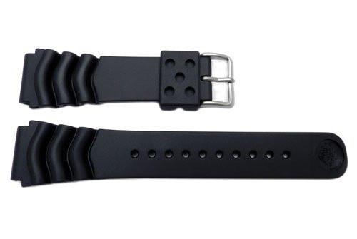 Seiko Genuine Black Rubber Divers 22mm Watch Band | Total Watch Repair ...