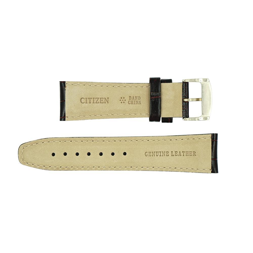 Citizen 23mm Brown Leather Strap Gold Buckle – Total Watch Repair