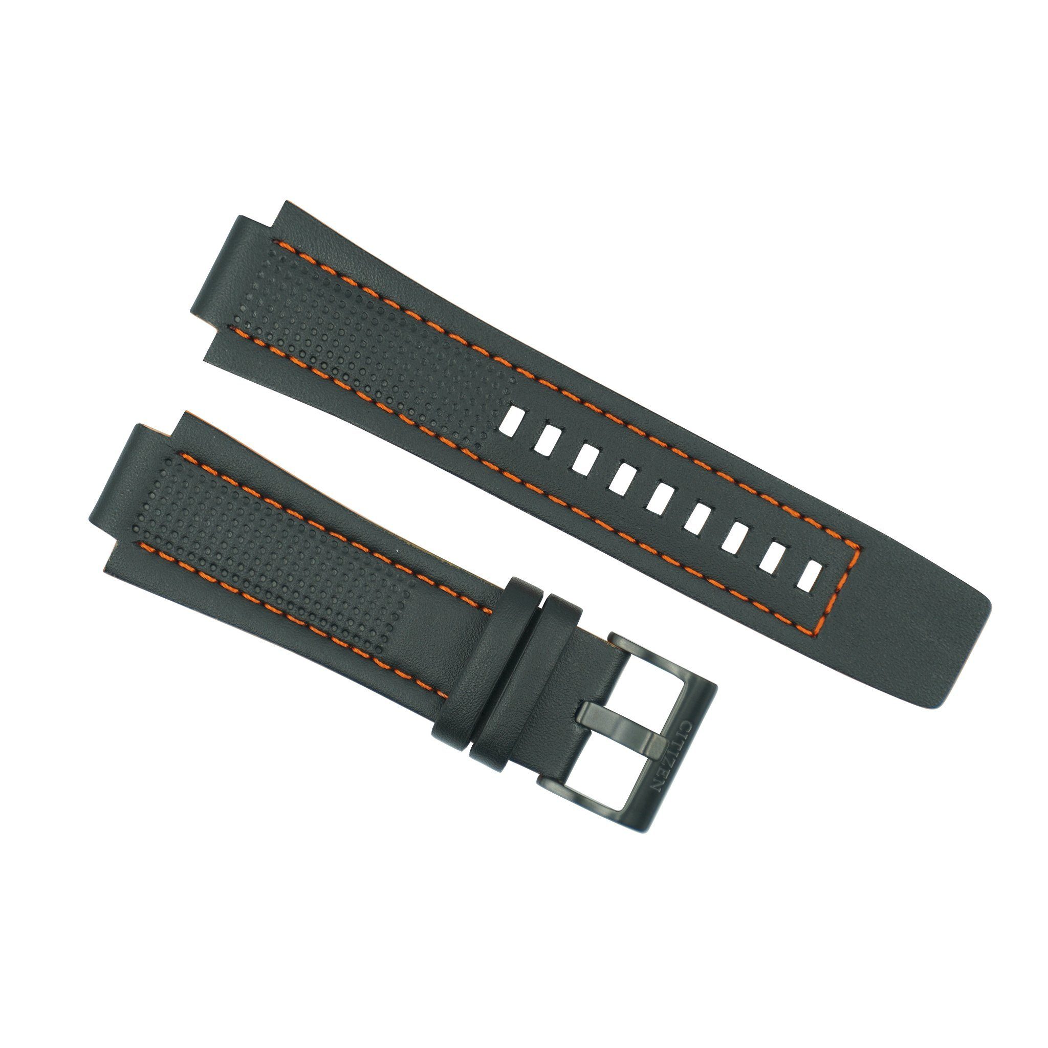 Citizen Black with Orange Stitching Watch Strap AW1385 – Total Watch Repair