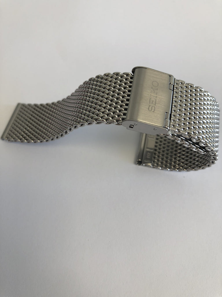 GENUINE SEIKO 5 STAINLESS STEEL 22MM MESH WATCH BRACELET – Total Watch ...