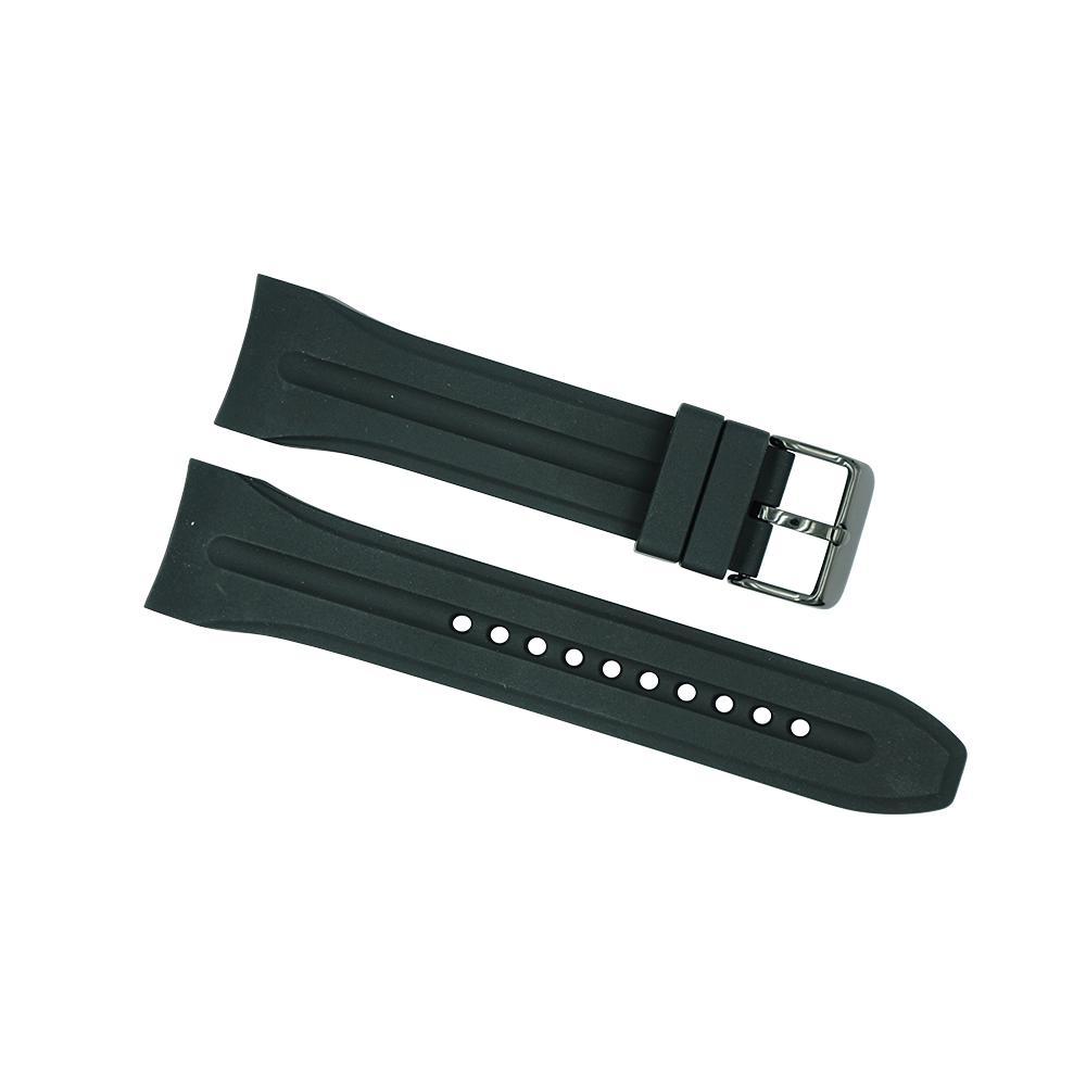 Pulsar 24mm Black Rubber Watch Strap – Total Watch Repair