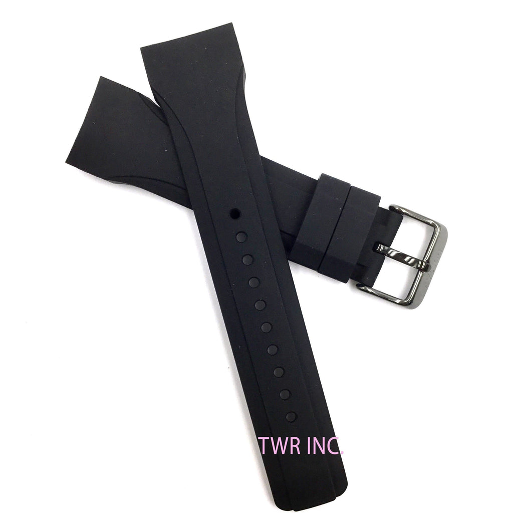 Pulsar PP126X Black Silicone-Rubber Watch Strap – Total Watch Repair