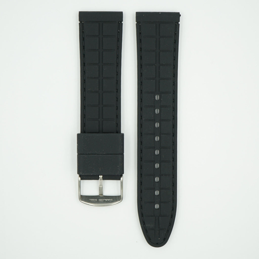 Silicone Black Sport Watch Strap – Total Watch Repair
