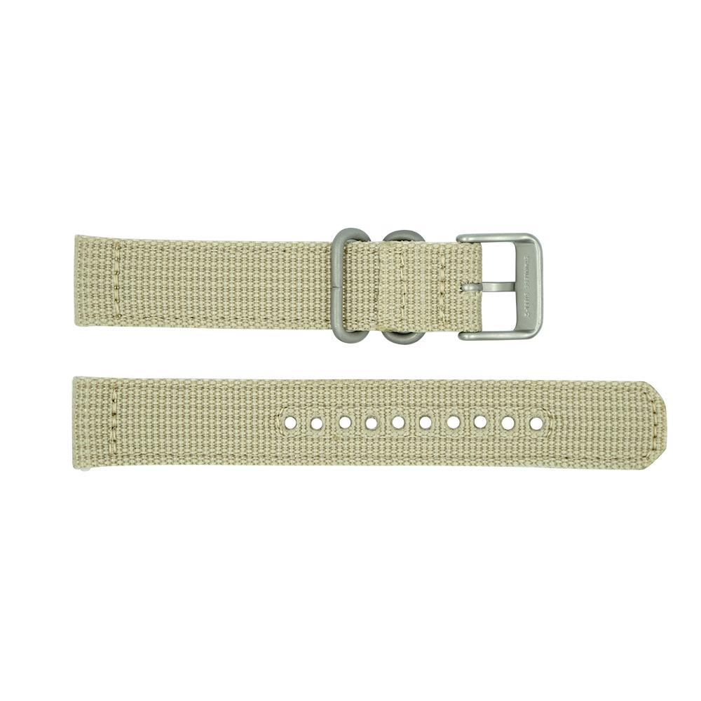 Seiko 18mm Beige Cloth Nylon Watch Strap – Total Watch Repair